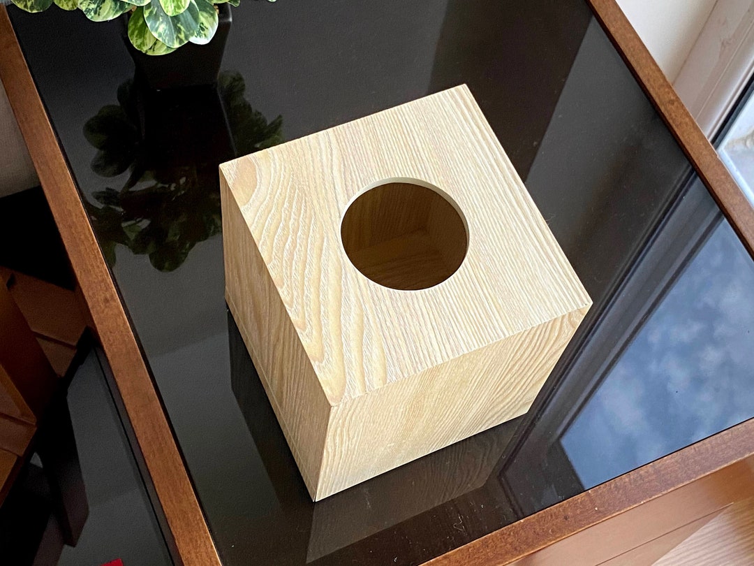 Wooden Square Tissue Box Covers, Handcrafted Wood Tissue Boxes, Wooden ...