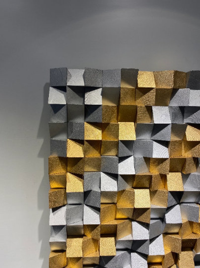 Abstract 3D Wall Art Wooden Home Decor Oversized Wall Art - Etsy