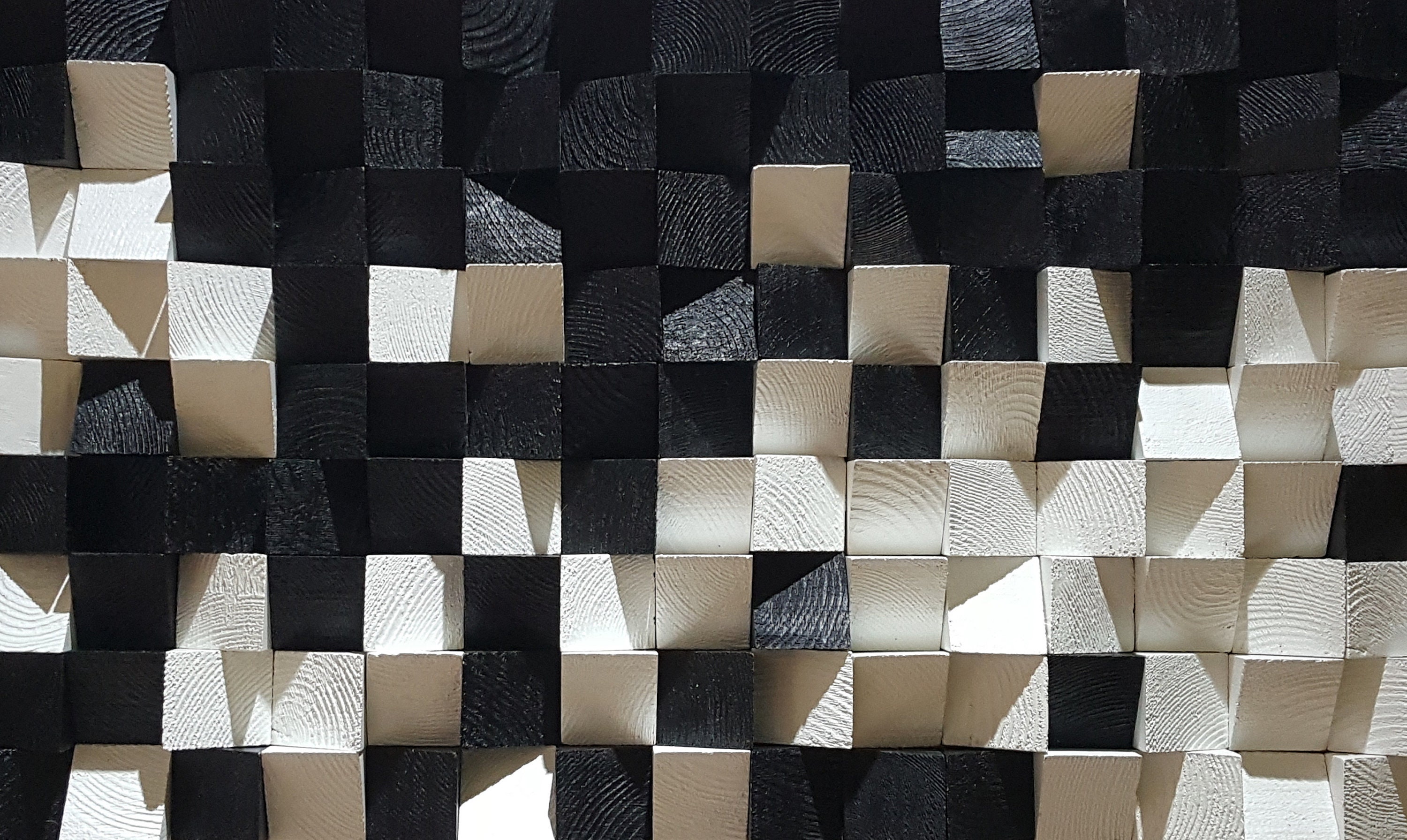 Black and White Sound Diffuser Wall Art Reclaimed Wood Wall - Etsy