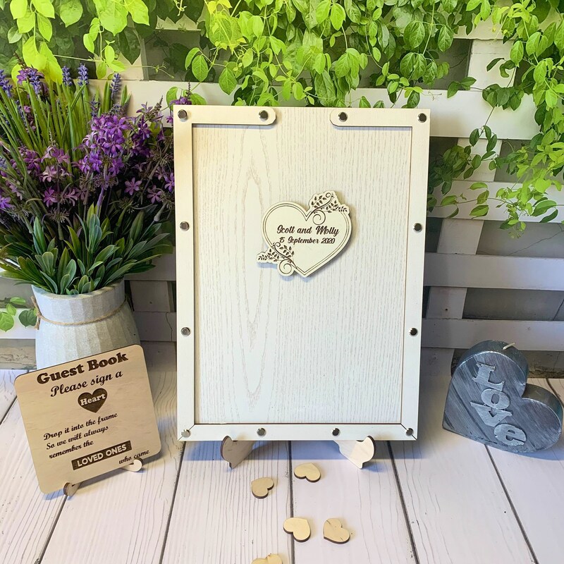 Heart Guest Book Drop Box - Etsy