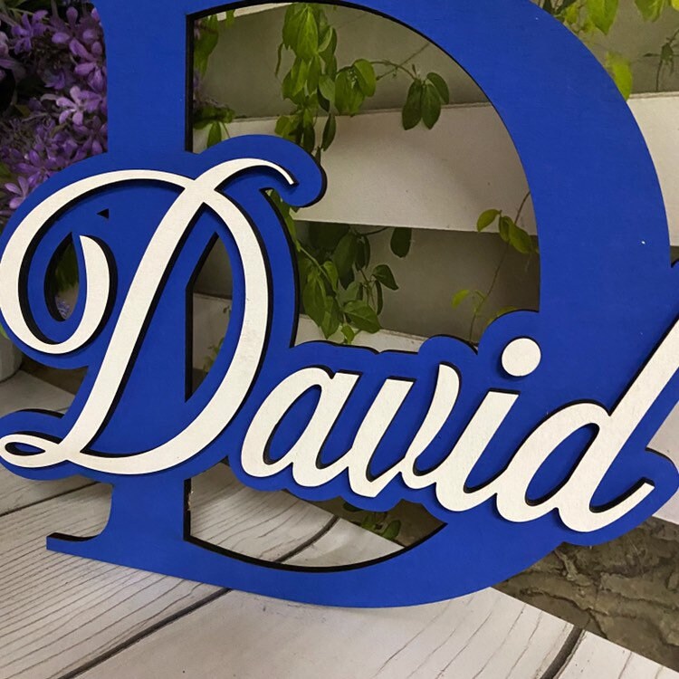 Personalized Boy Name Sign,nursery Wood Name Sign,nursery Wooden Decor ...