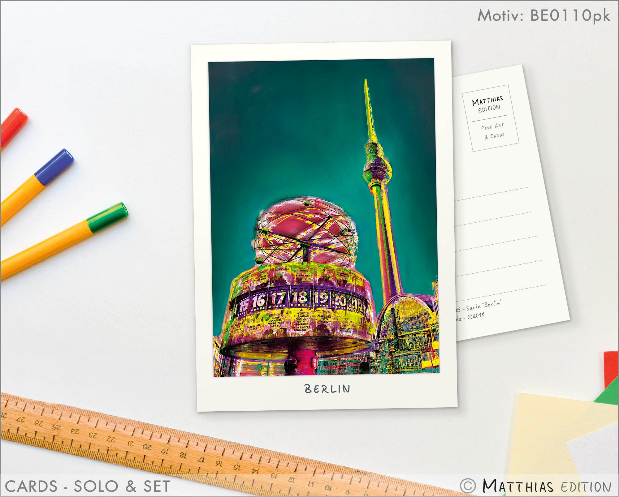 Berlin Cards - Single or Sets, From Reichstag to Alexander Place, High ...