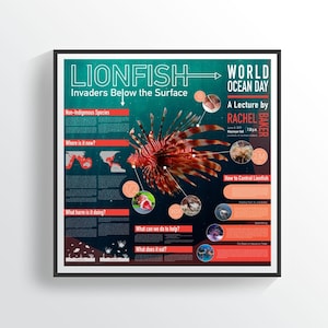 Lionfish Species Poster - Etsy