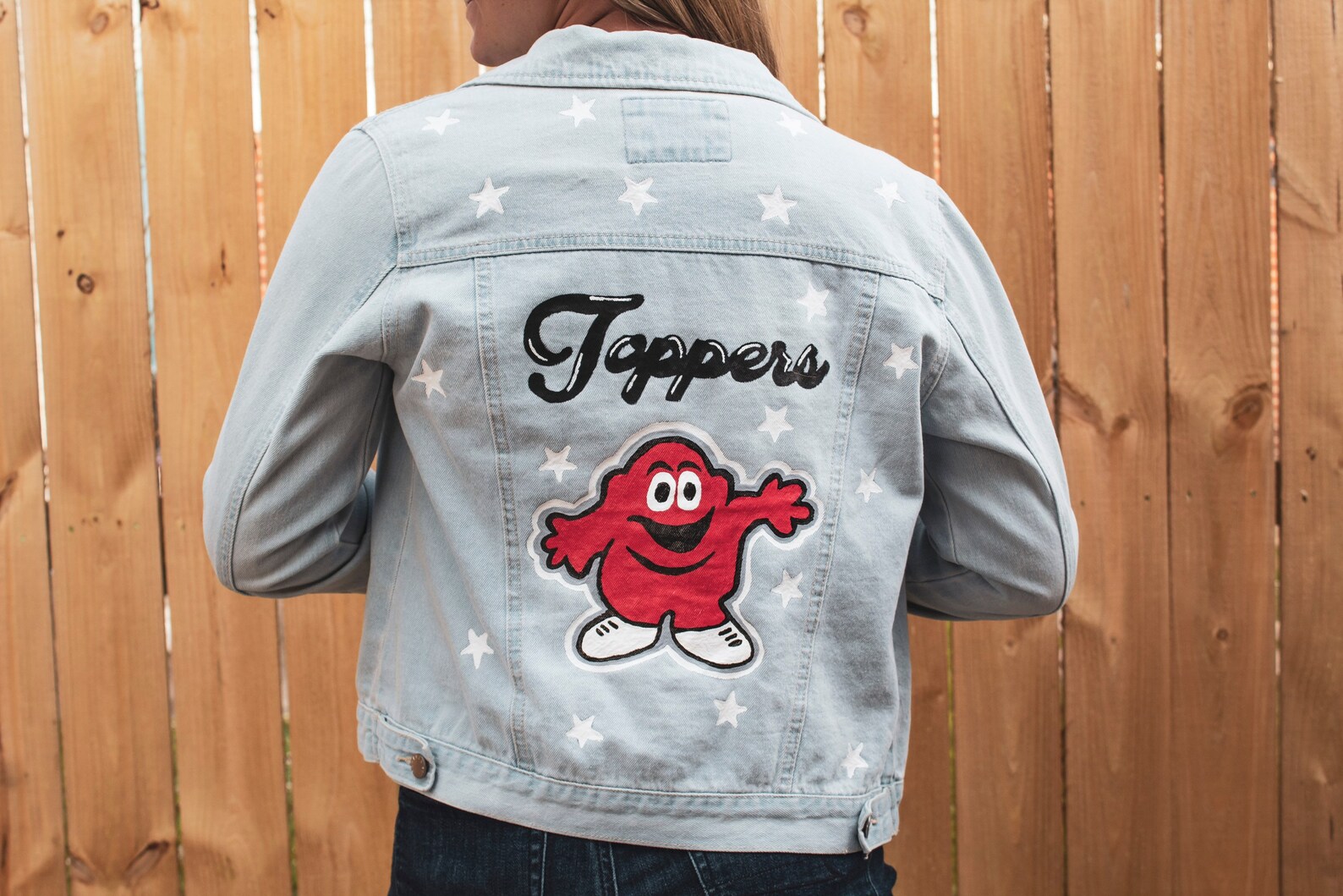 Custom Painted Sports Denim Jacket - Etsy