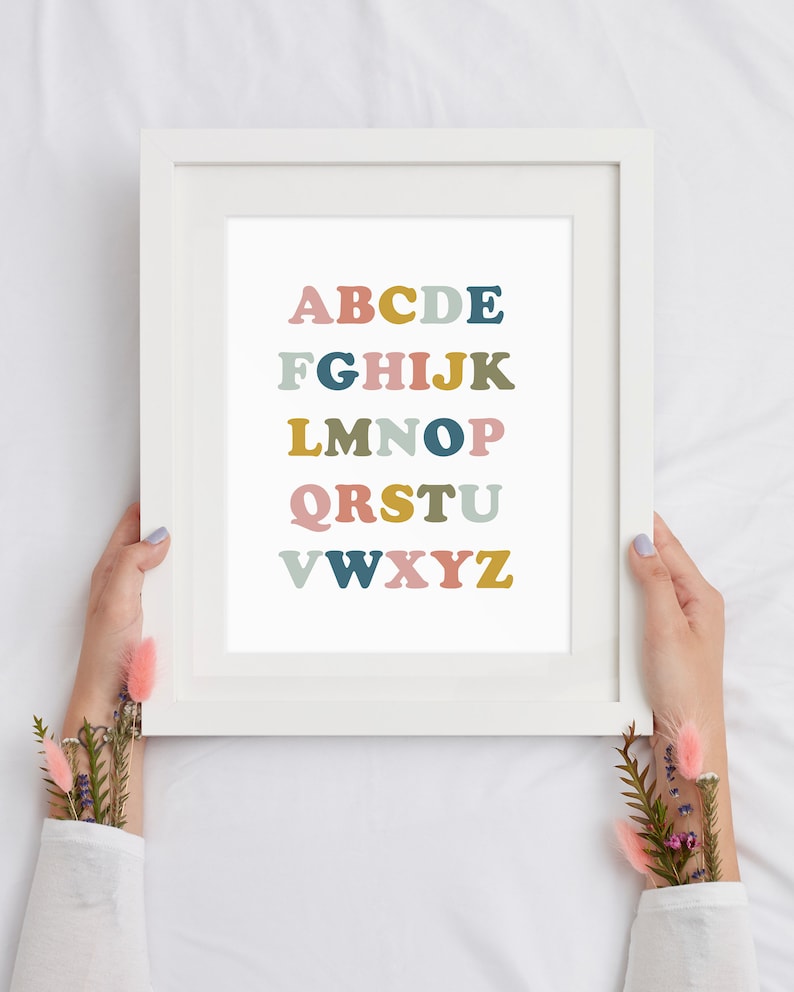 Children's ABC Letter Poster - Etsy
