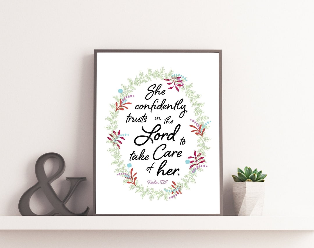 Bible Verse Wall Poster - Etsy
