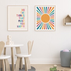 Colorful Wall Poster for Kids - Etsy