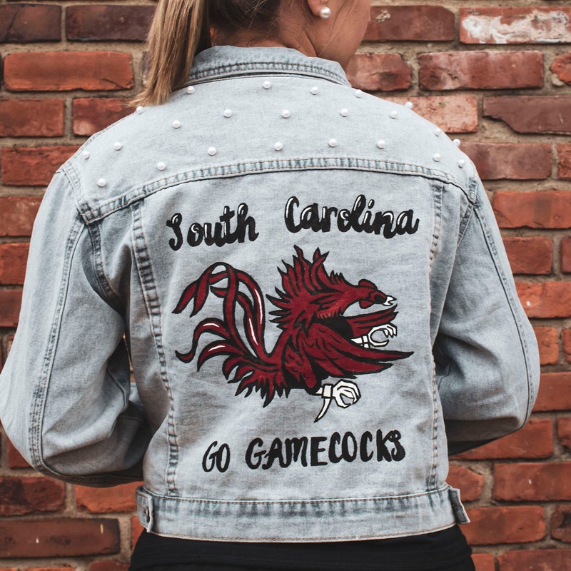 College Jean Jacket - Etsy