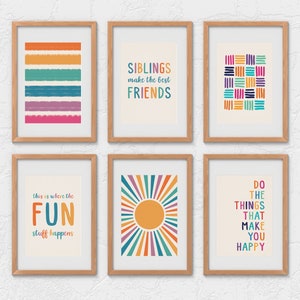 Colorful Wall Poster for Kids - Etsy
