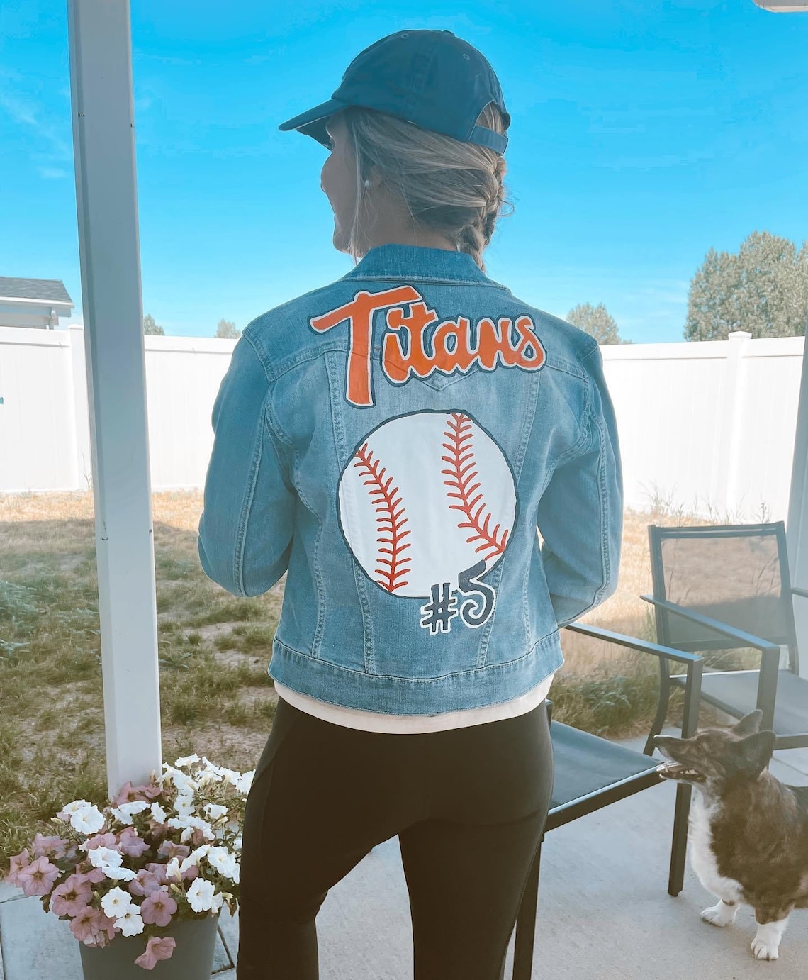 Custom Painted Sports Denim Jacket - Etsy