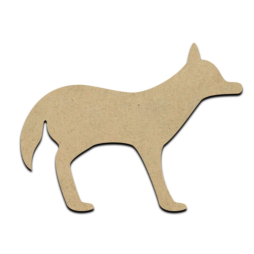 Coyote Wood Cut Shape Unfinished Wooden Laser Cut Shape - Etsy