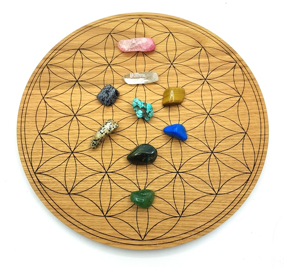 Flower of Life Crystal Energising Crystal Charging Cleansing | Etsy