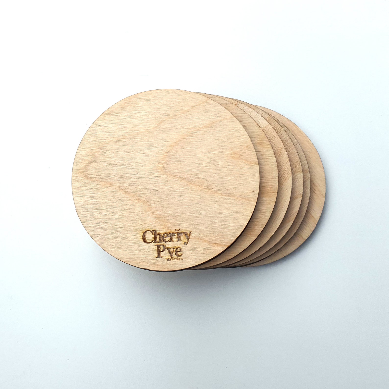 Set of 4 or 6 Blank Wooden Coasters 10 Cm Square Round 5mm - Etsy