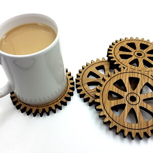 Gear Coasters Set of 4 Novelty Coasters Cog Coasters - Etsy