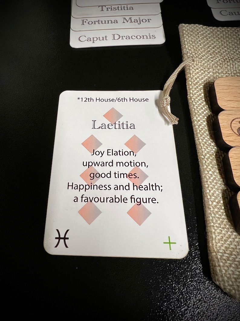 Geomancy Training Cards and Sticks Druid Sticks Divination - Etsy