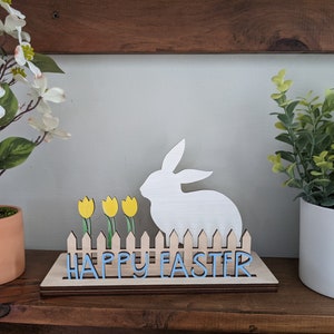 Spring Bunny Sign - Etsy