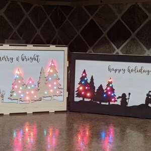 Snowman Light Box/frame - Etsy