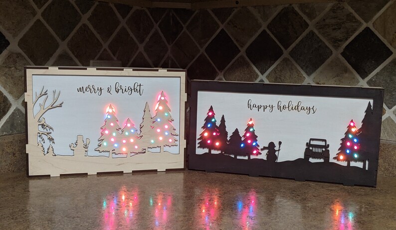 Snowman Light Box/frame - Etsy