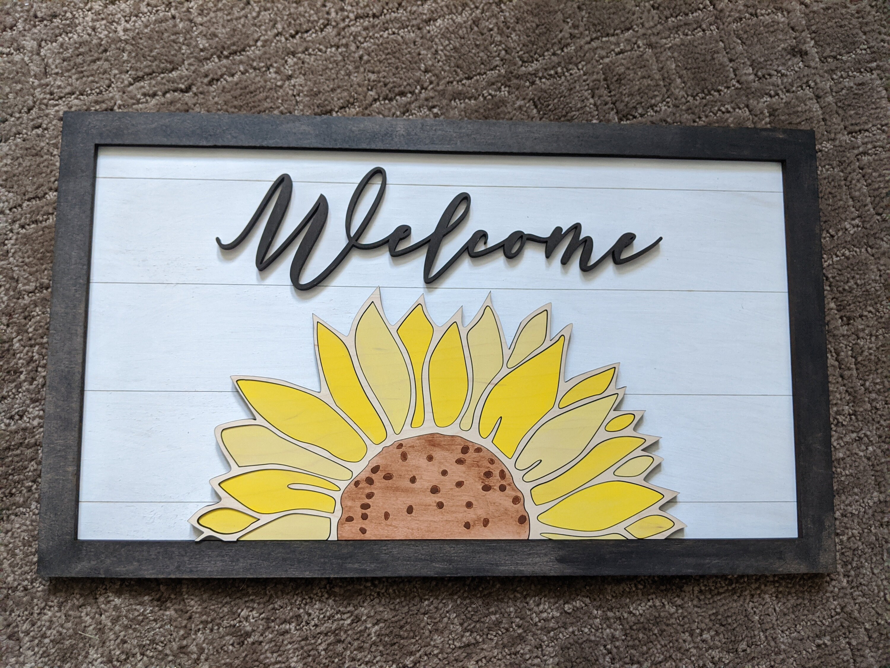 Sunflower Sign SVG - Etsy