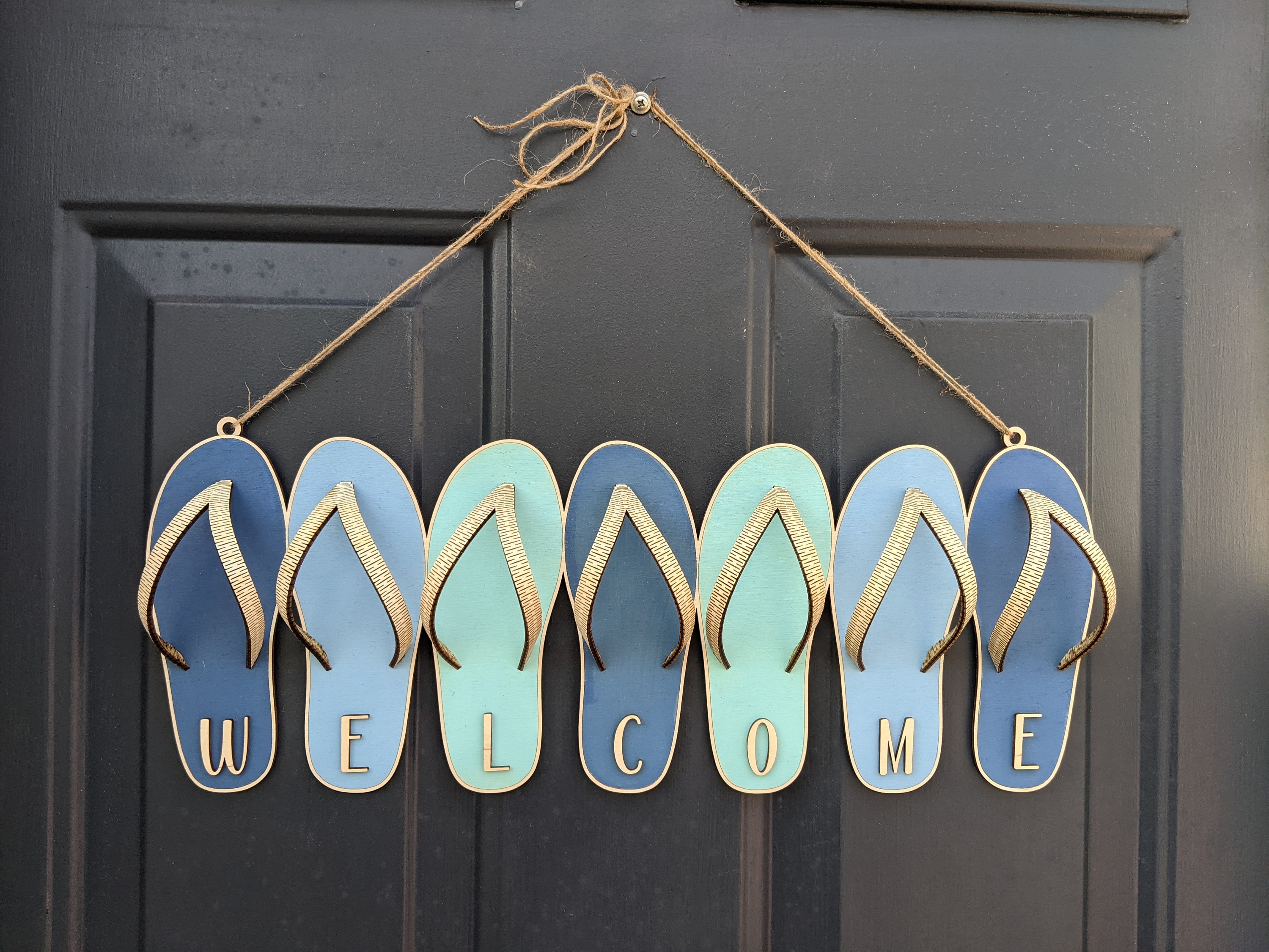 Flip Flop Door Hanger SVG - Etsy