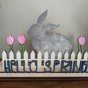 Spring Bunny Sign - Etsy