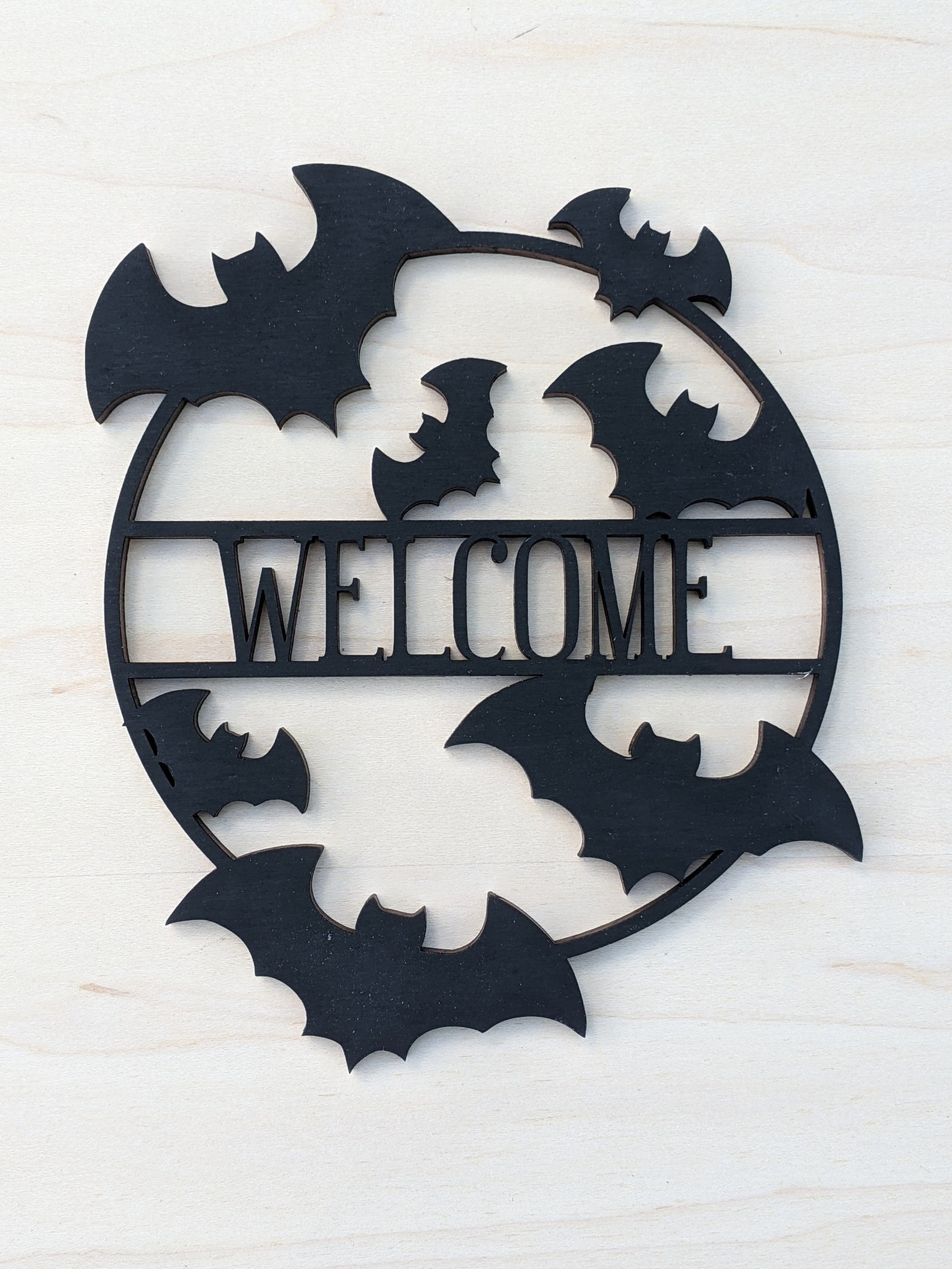 Bat Door Hanger SVG - Etsy