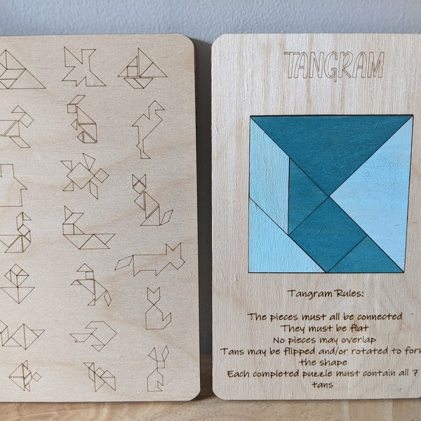 Tangram Puzzle - Etsy