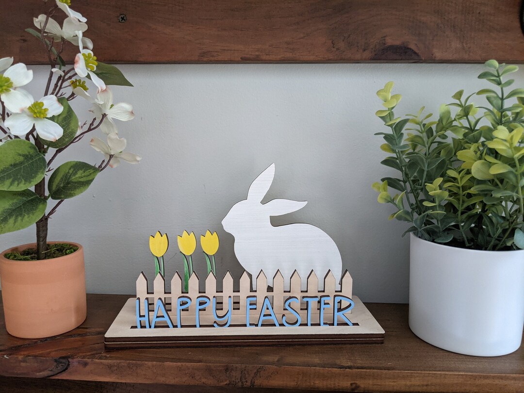 Spring Bunny Sign - Etsy