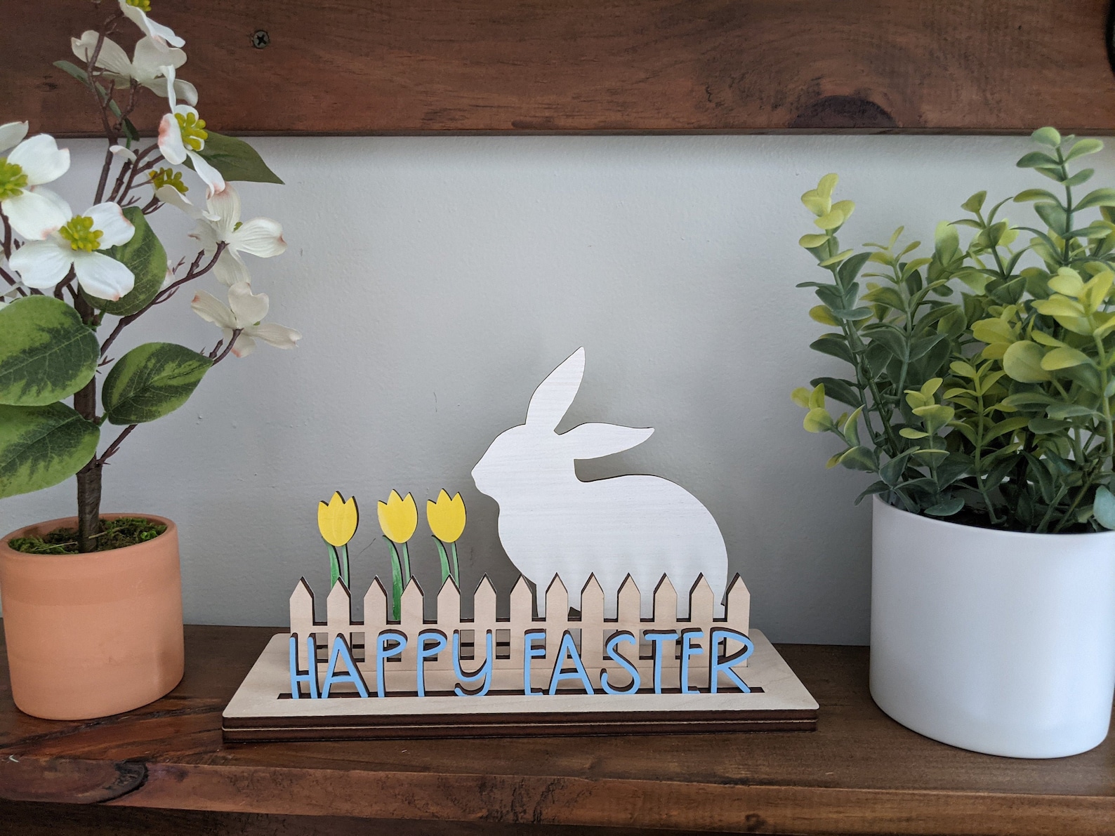 Spring Bunny Sign - Etsy