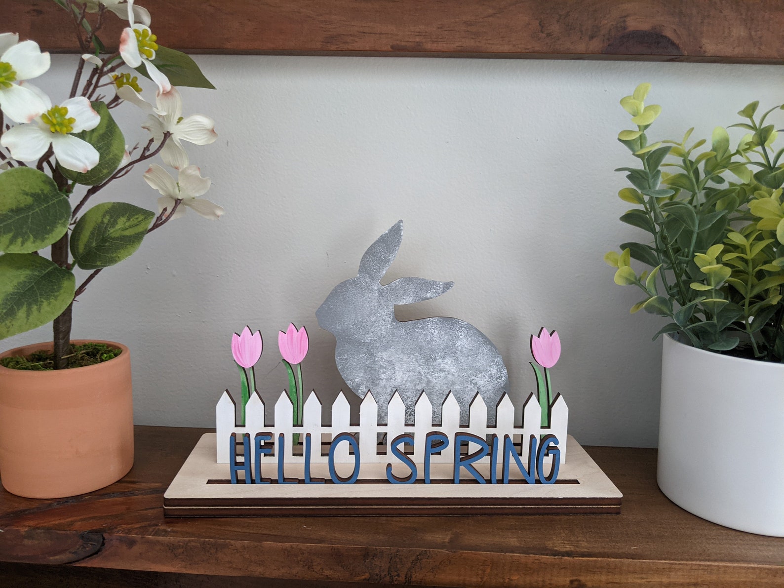 Spring Bunny Sign - Etsy