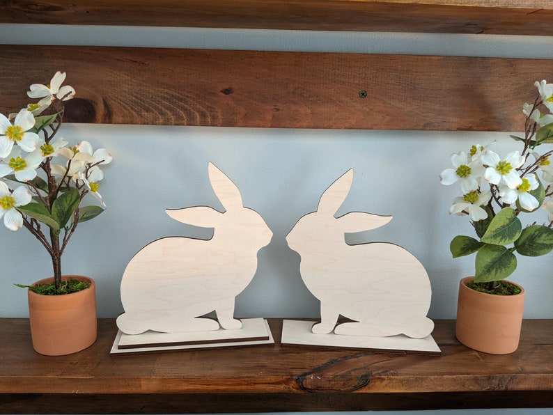 Bunny With Stand - Etsy