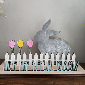 Spring Bunny Sign - Etsy
