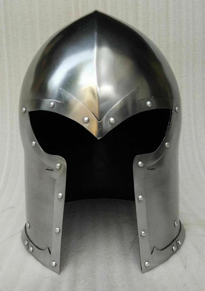 Arthur The King Medieval Barbuda Helmet Knights Templar Crusader Armour ...
