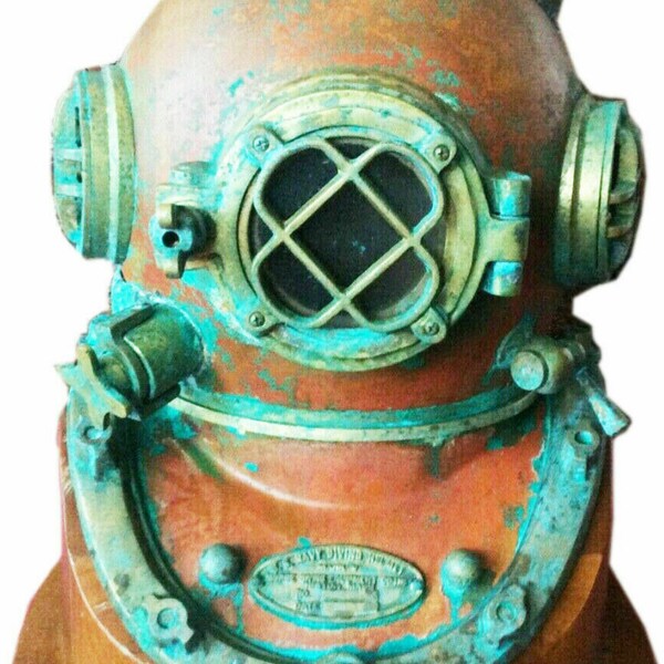 Antique Dive Helmet Real - Etsy