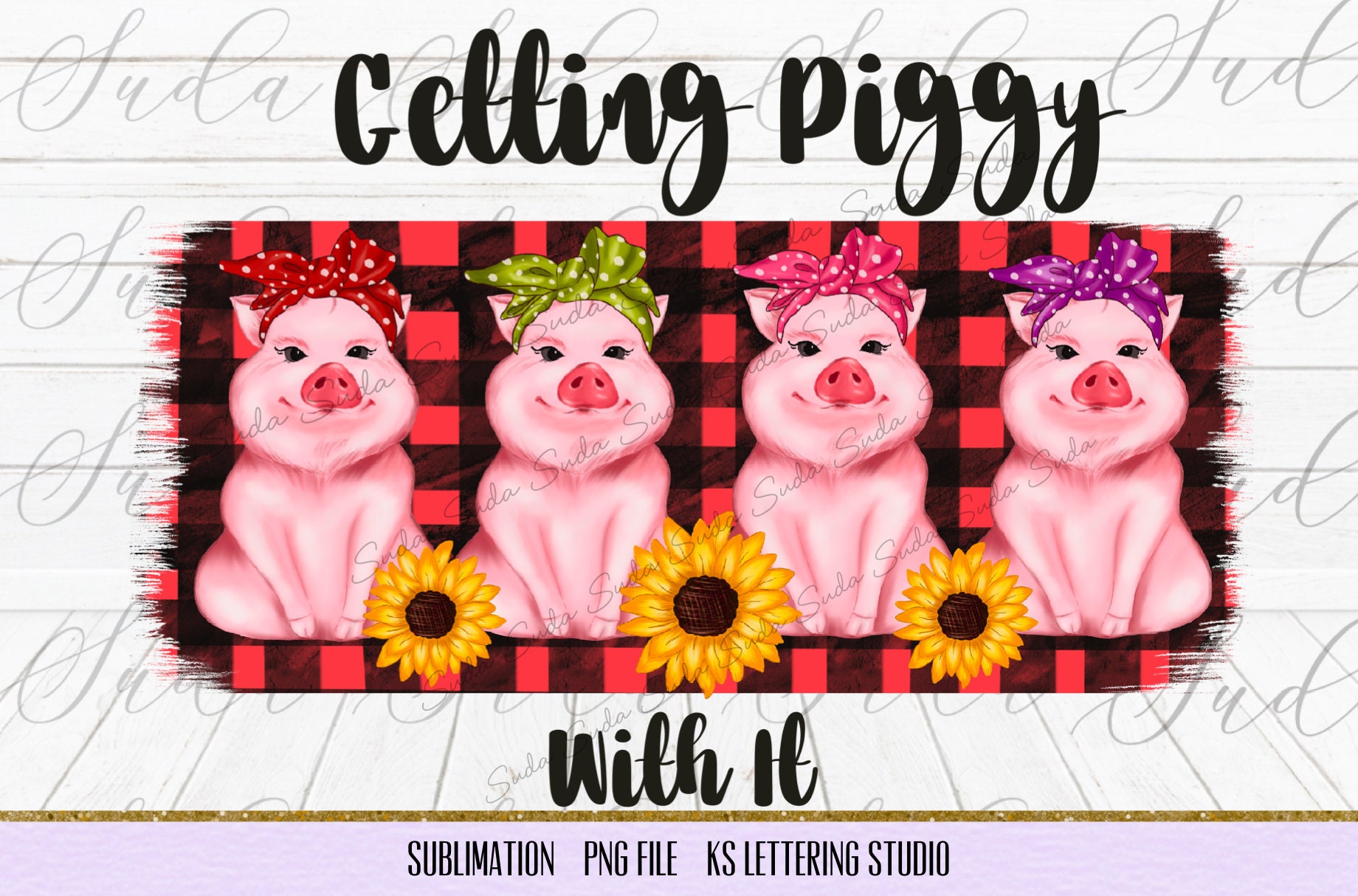 Cute Pigs Funny Design Sublimation Sublimation Designs - Etsy