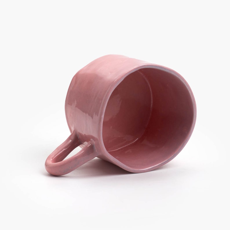 Hand-built Ceramic Pink Mug - Etsy