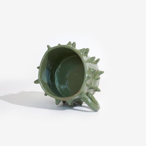 Pastel Spiky Coffee Cup - Handmade Ceramic Cup - Handbuilt Coffee Mug ...