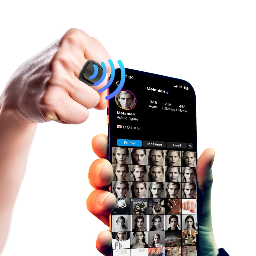 The Electronic Black Square Ring - Etsy