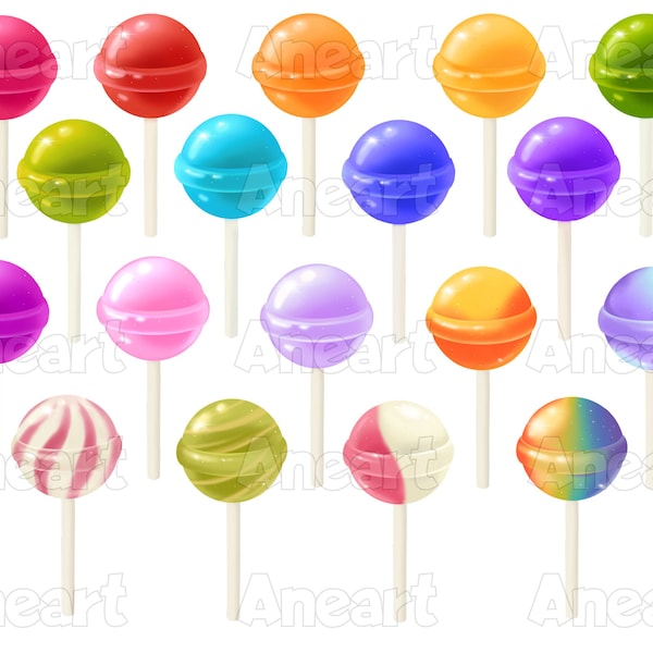 Lollipop Clip Art - Etsy