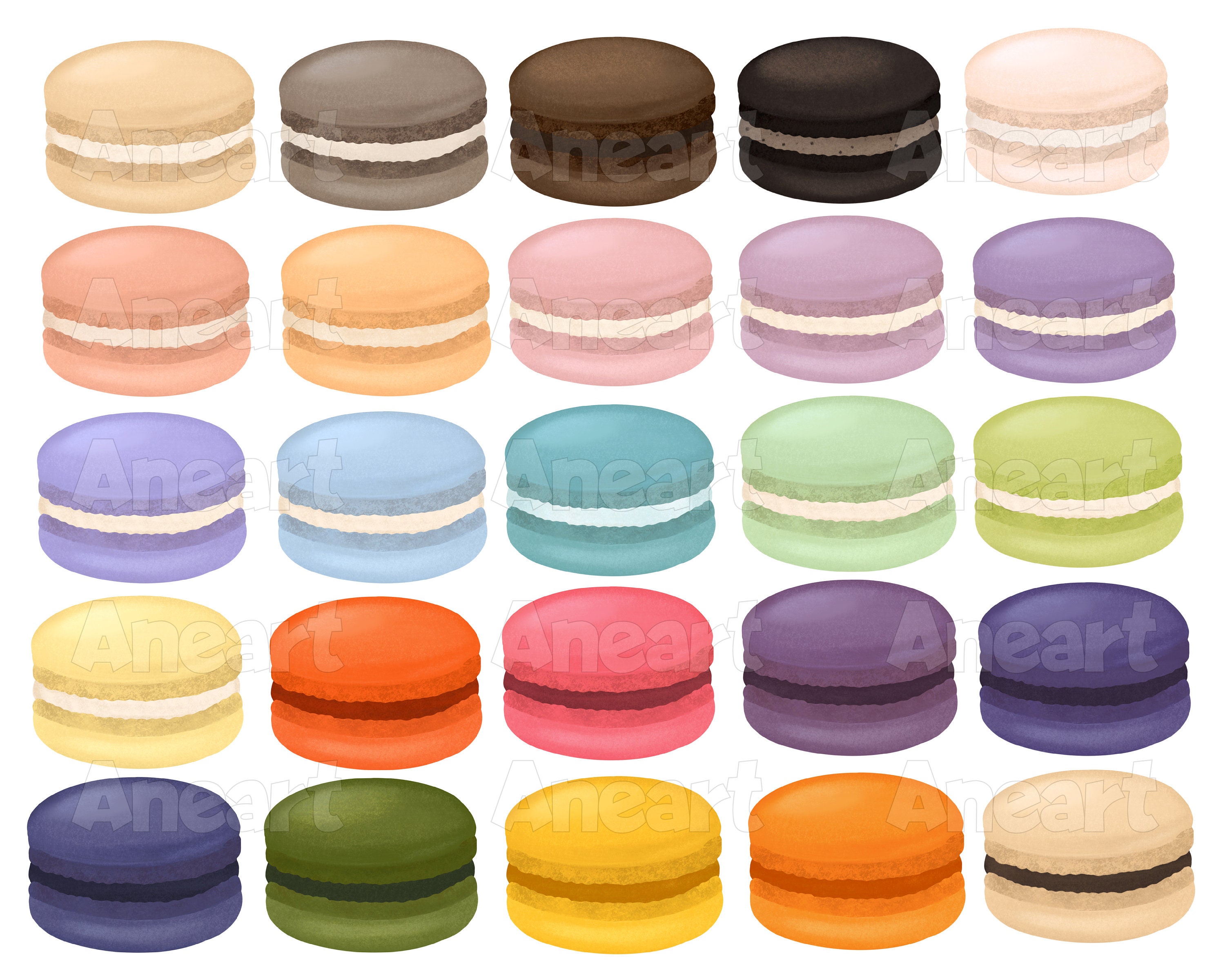 Macaroons Clip Art, French Macaroons Png, Candy Clip Art, Sweets Clip ...