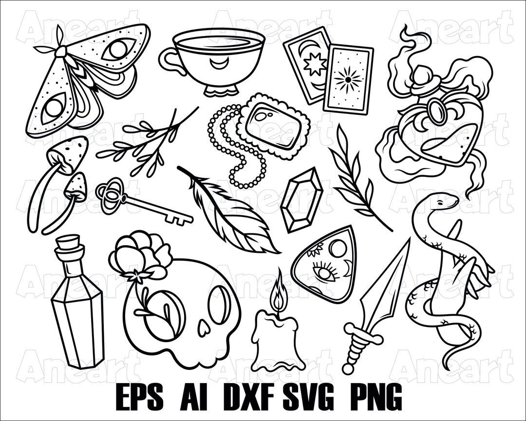 Magic SVG, Mystical Svg, Witchy Svg, Witchcraft Svg, Occult Svg, Witch ...