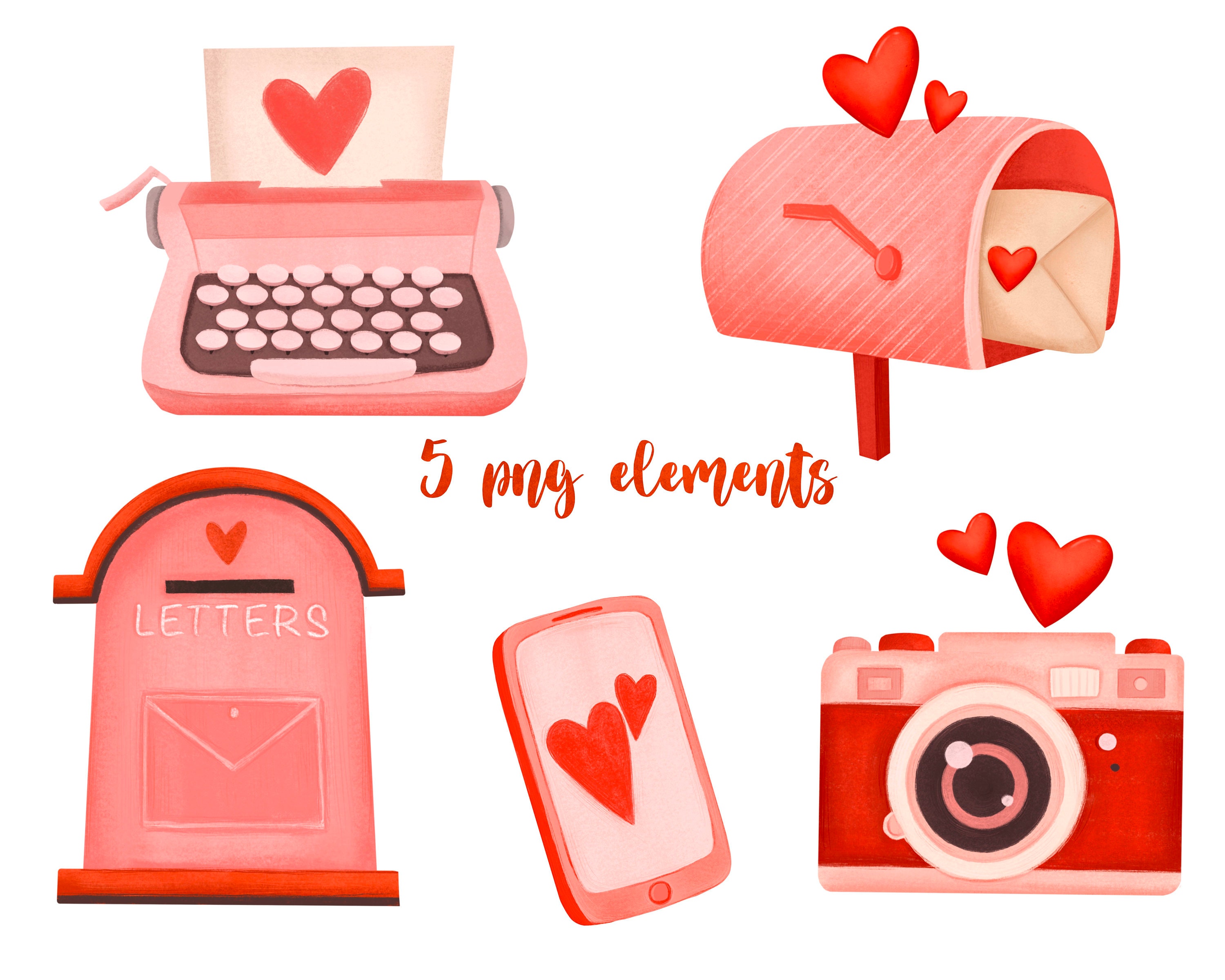 Valentine's Day Clip Art, Love Clipart, Valentine Png, Valentines ...
