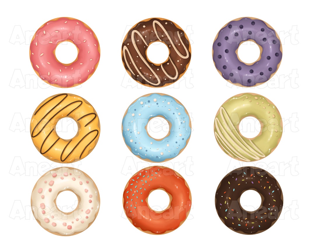 Donuts Clip Art, Food Clip Art, Desserts Clip Art, Sweets Clip Art ...
