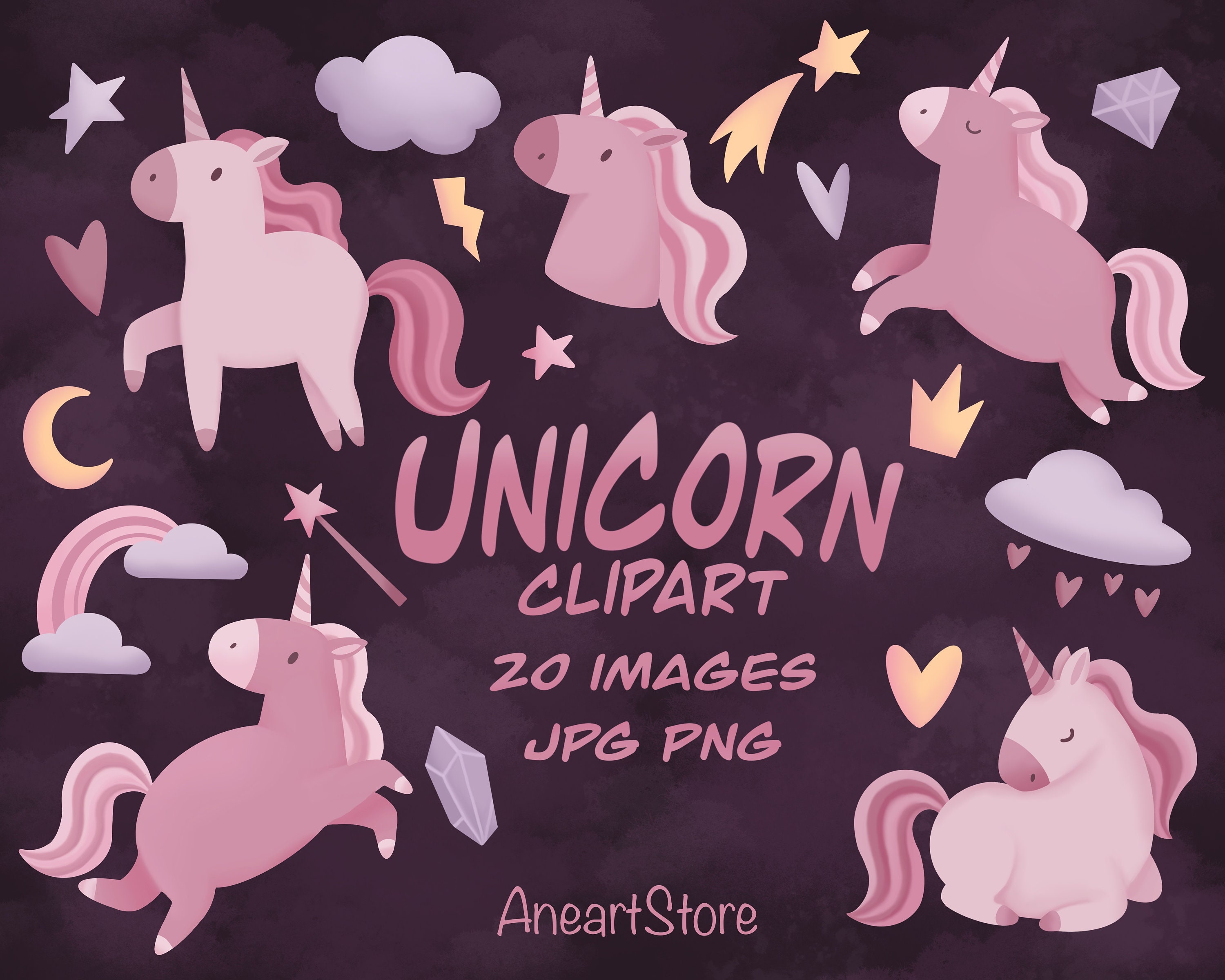 Free Unicorn Clipart Graphics