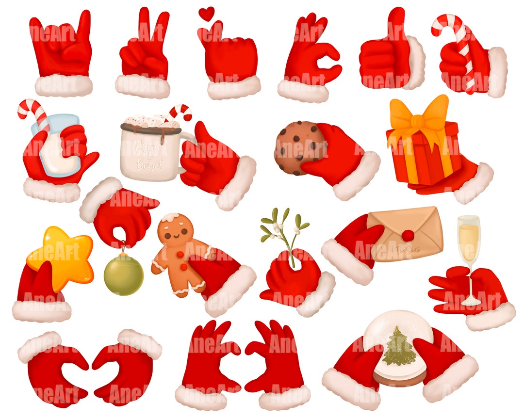 Christmas Hand Png, Santa Hand Png, Hands Png, Hands Heart, Santa Claus ...