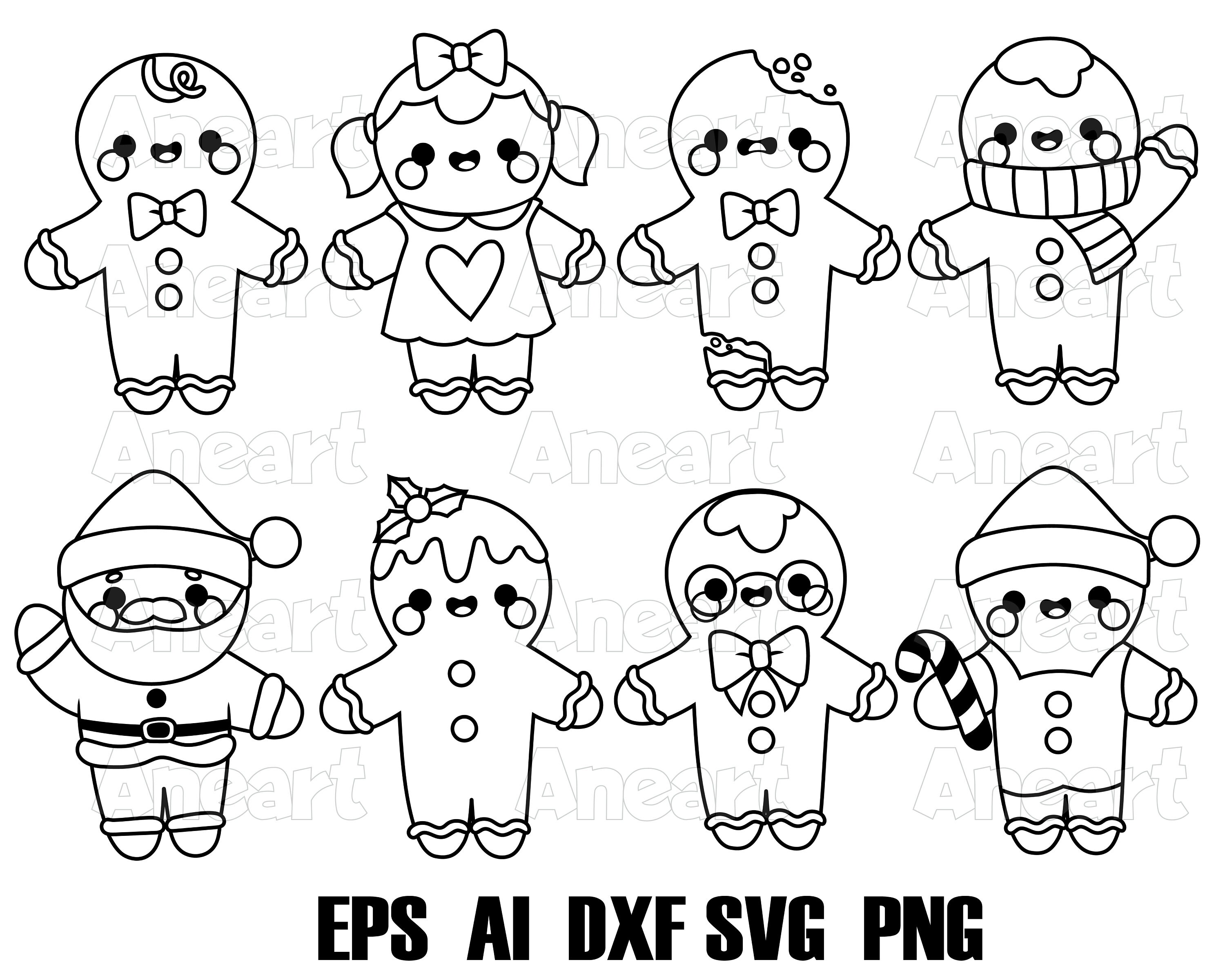 Gingerbread Man Svg Christmas Svg Gingerbread Svg Christmas Etsy