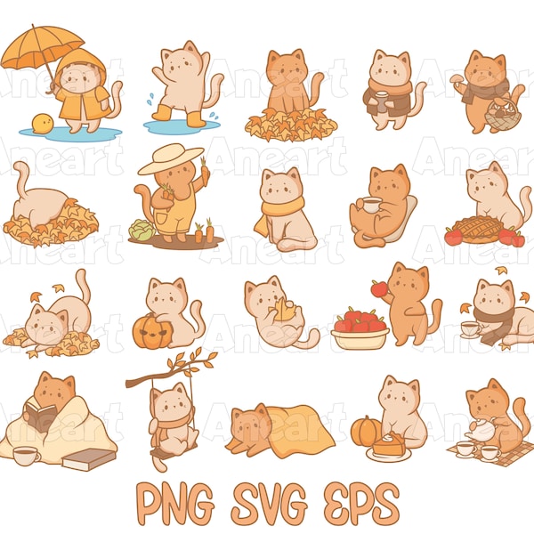 Kawaii Fall Png - Etsy