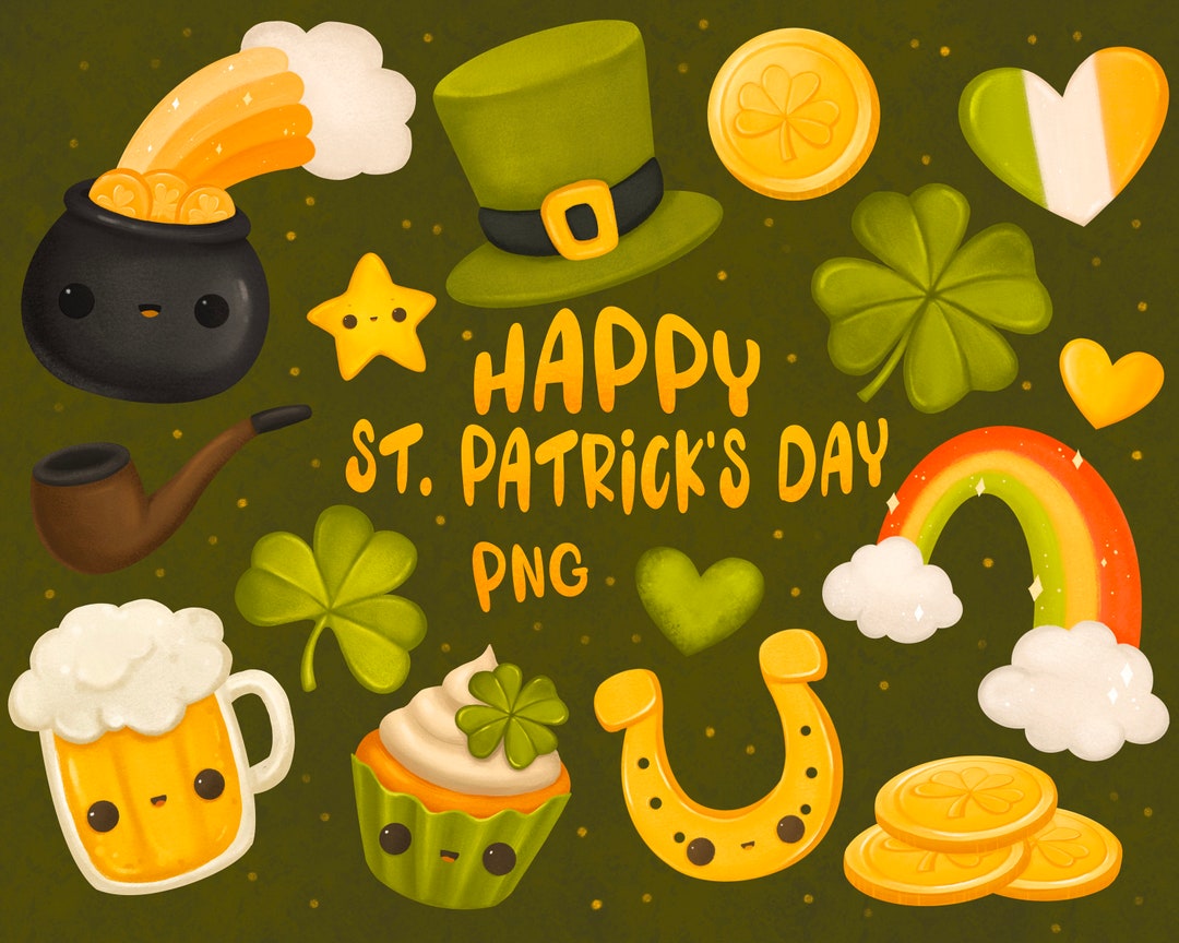 St. Patrick's Day Clip Art, Irish Clip Art, Lucky Clipart, Shamrock ...
