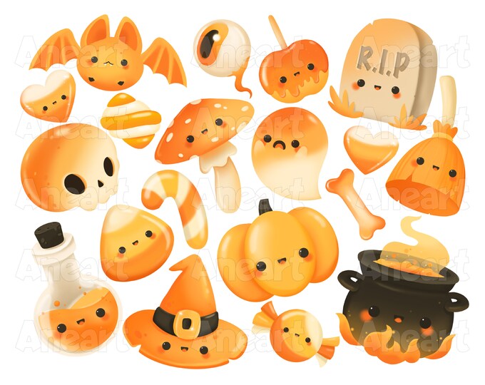 Fall Clipart, Autumn Clipart, Fall Harvest Clipart, Pumpkins, Wreaths ...