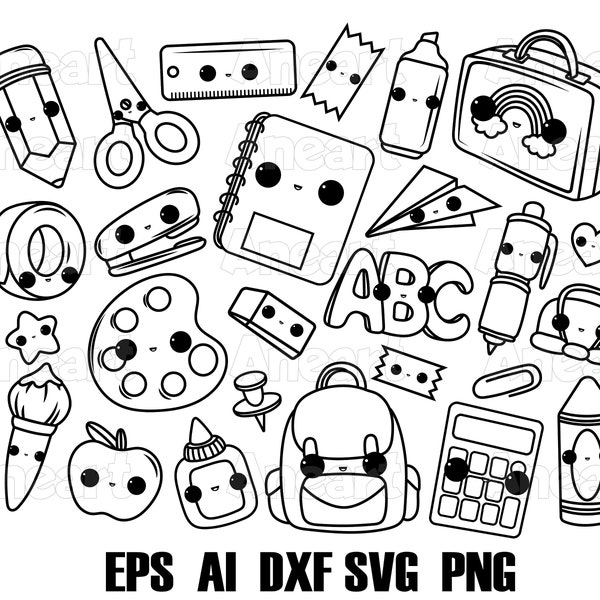 Kawaii School Supply - Etsy